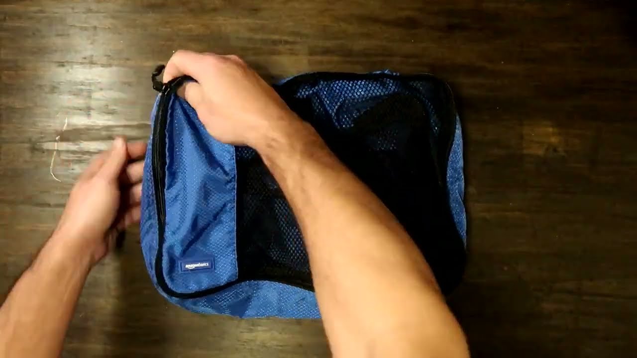 Amazon Basics 4 Piece Packing Travel Cubes Set Organizer Review