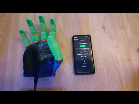 Voice activated low cost motorized hand by Reivax - Thingiverse