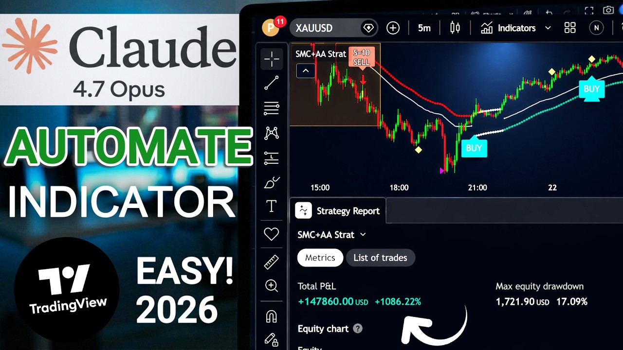 TradingView + Claude Code 4.7 Built a Pro SMC Indicator — Full AI Automation 2026