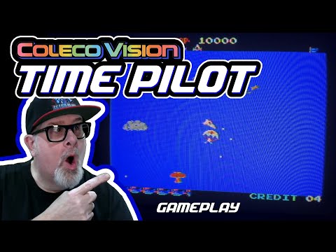 Gameplay Footage of the New Homebrew Game Time Pilot by Opcode Games!