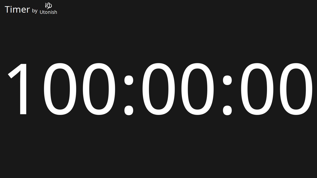 100 Hour Countdown Timer