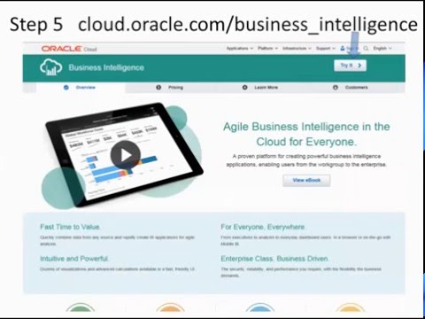 How to get a FREE TRIAL of Oracle BICS (Business Intelligence Cloud ...