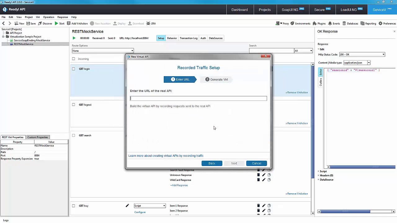 Service Virtualization with ServiceV Pro