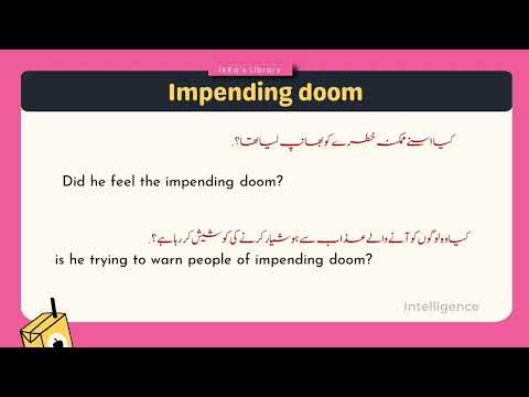 Impending Doom meaning in urdu with sentence Examples IELTS Phrases #phrases #ielts #sentence