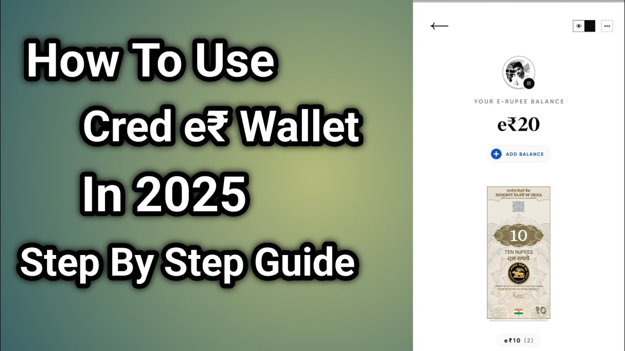 How To Use Cred e ₹Wallet in 2025 Step By Step Guide  #credbanking #credapp #crede₹wallet