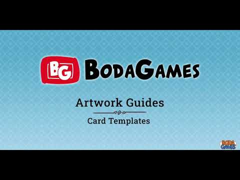 Card Templates | Board Games Tutorials | Boda Games Manufacturing