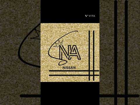 NISSAN name logo 🔥🔥#logo #design #art #trending #viral #ytshorts #shorts #youtube ✨️🔥