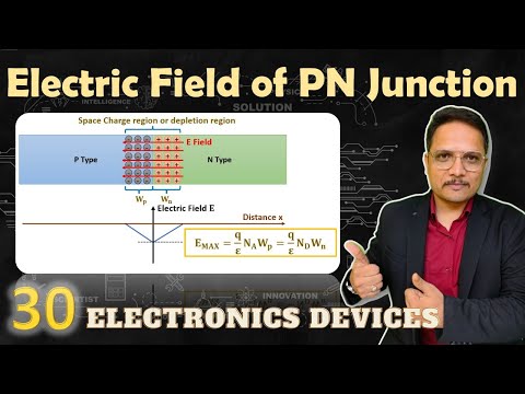 Derivation of Electric Field at PN Junction Video Lecture - Crash Course for GATE ECE (English ...