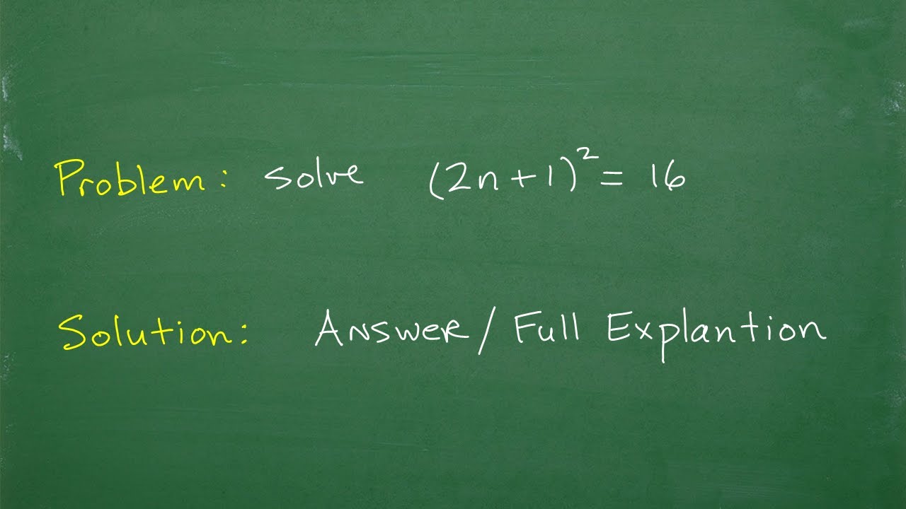 Algebra Equation – Fast or FULL Solution