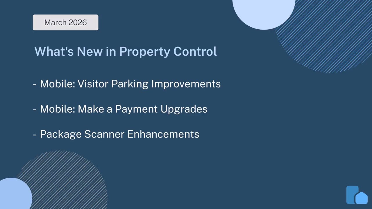What's New in Condo Control | March 2026