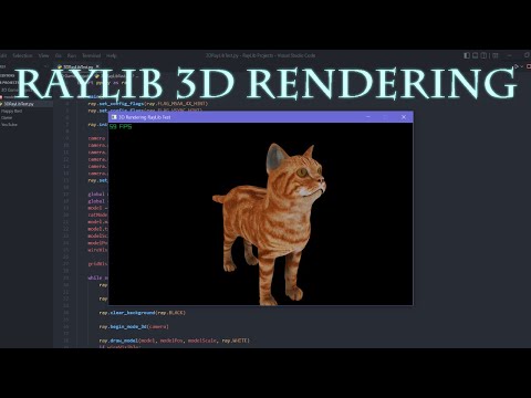 Raylib 3D rendering test Python