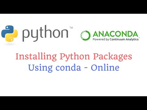 Installing Python Packages Using conda - Online