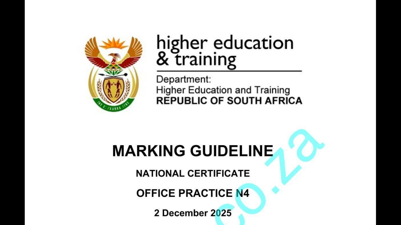 OFFICE PRACTICE N4 SECTION A NOVEMBER 2025