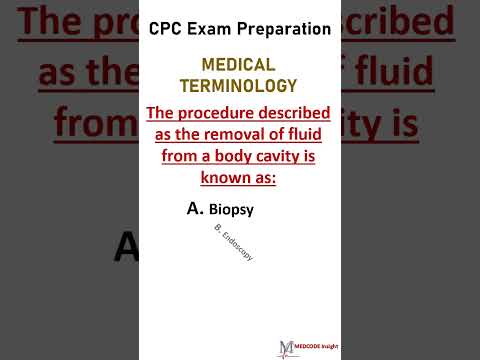 CPC Exams Preparation Medical terminology