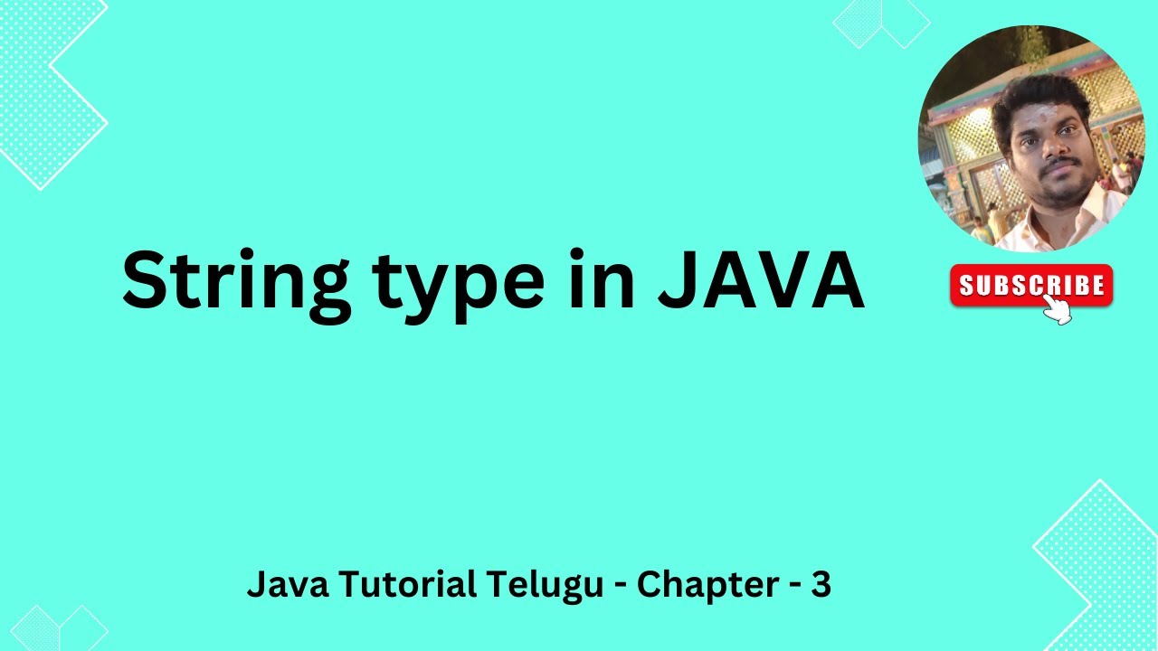 String Data type Java in Telugu | How to Use String type in JAVA| JAVA Tutorial for Beginner Telugu