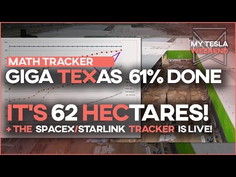 Giga Texas is 61% done + Starlink/SpaceX tracker is live!