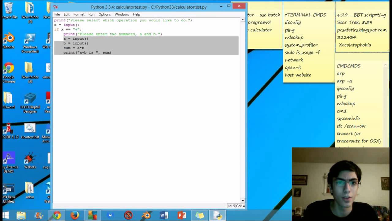Making A Basic Four Function Calculator in Python