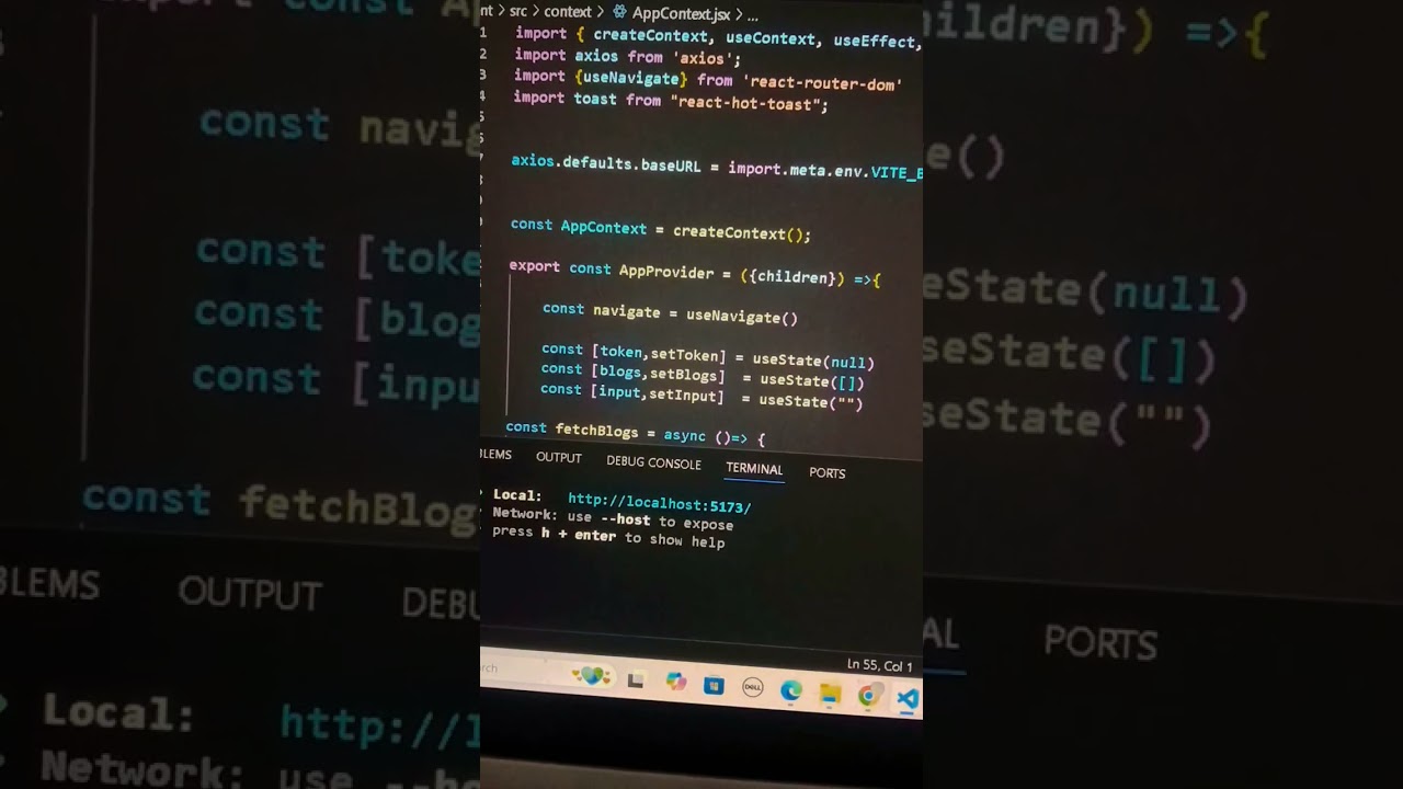 uncaught error cannot destructure the property token as undefined usercontext