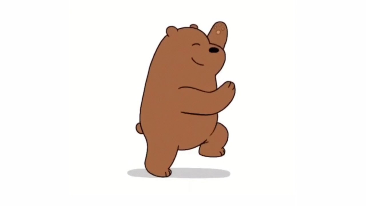 Walking bear GIF...