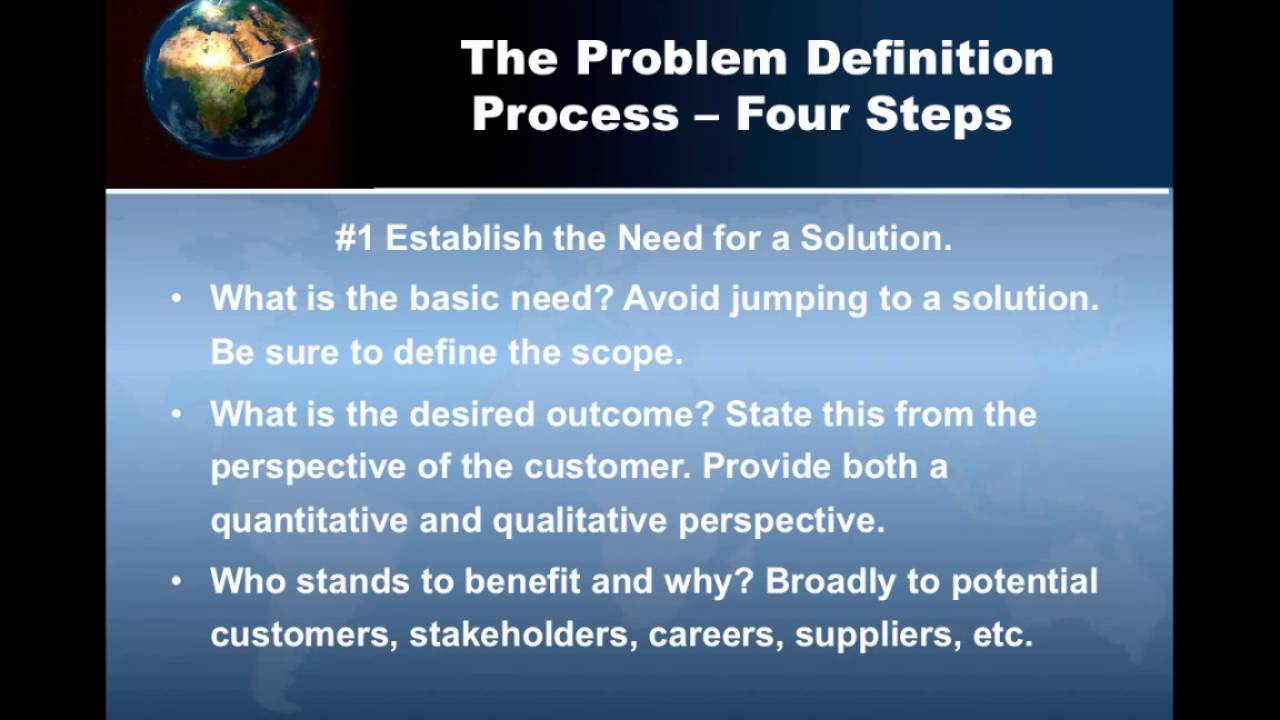 V116 Are You Solving the Right Problem