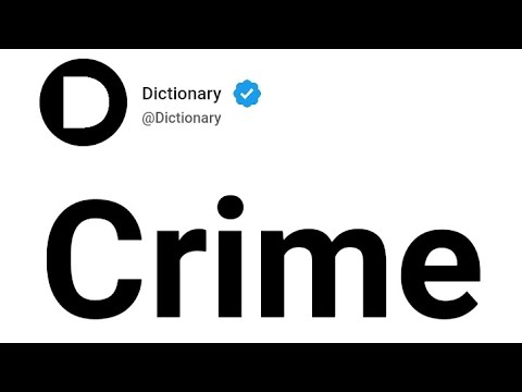 Crime Meaning In English