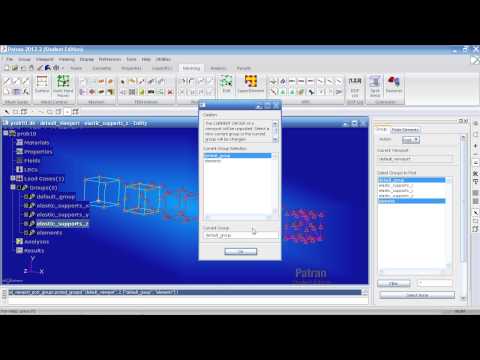 MSC Nastran; Patran Tutorial - Linear Statics; Thermal Stress with Solids Video Lecture ...