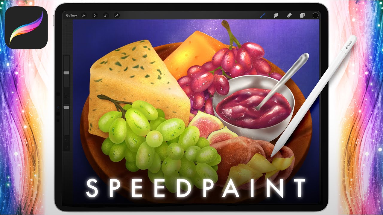 Draw with me - Charcuterie Board | Procreate Timelapse