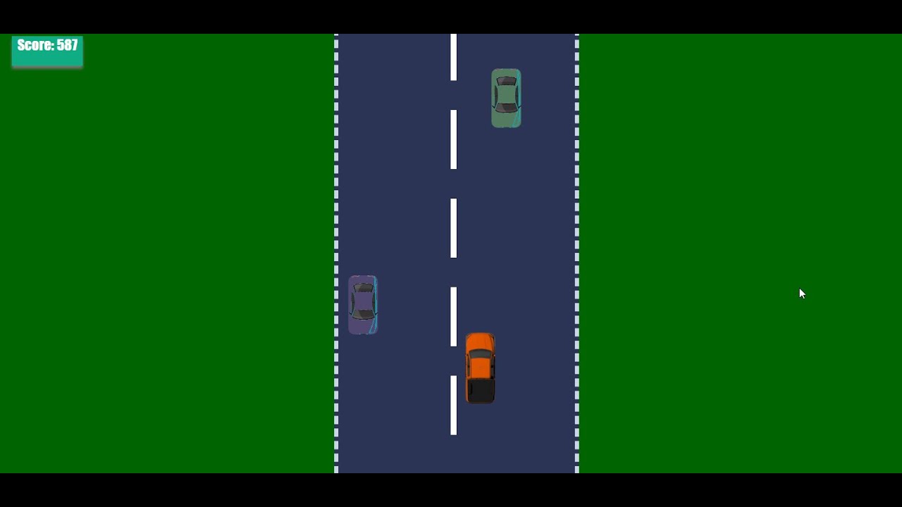 Simple Car Racing Game using JavaScript