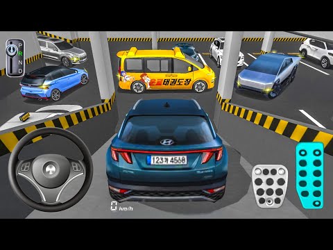 New Hybrid Car Hyundai Tucson Stuck in Parking Garage - Android iOS Gameplay - 3D Driving Class 2025