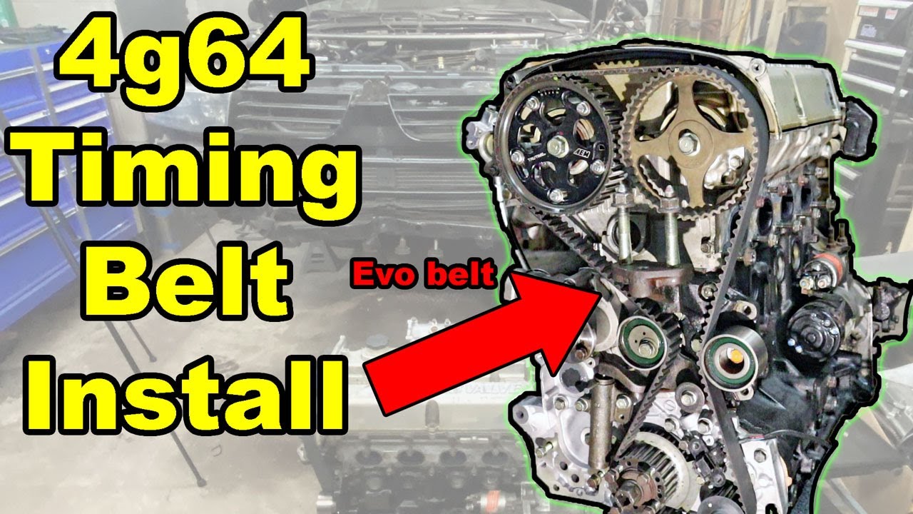 4g64 Timing belt install using the Evo 9 Kevlar belt
