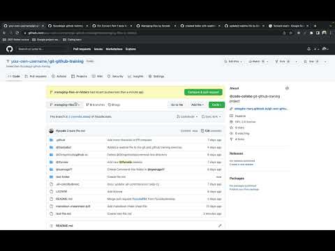 Git and Github training #7: Github UI - Managing files or folders (Create, edit and delete)