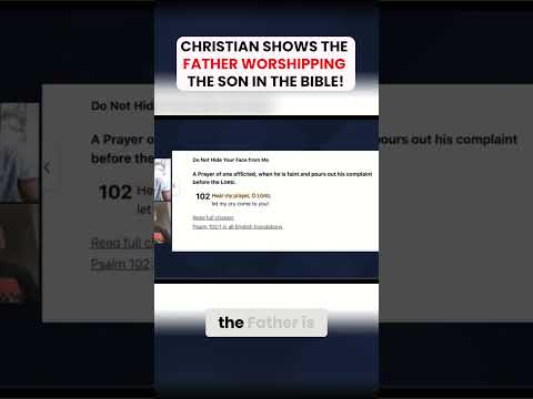 Christian SHOWS The Father WORSHIPPING The Son In The Bible| Sam Shamoun