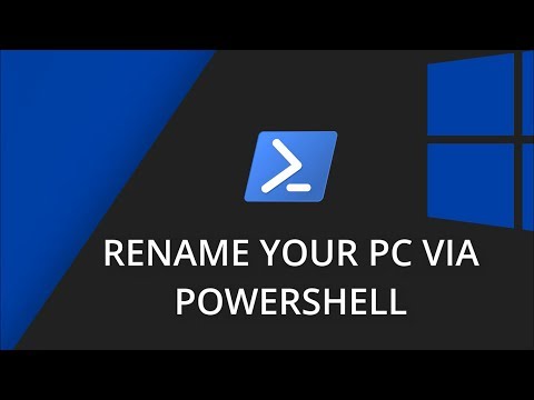 Rename your PC via PowerShell