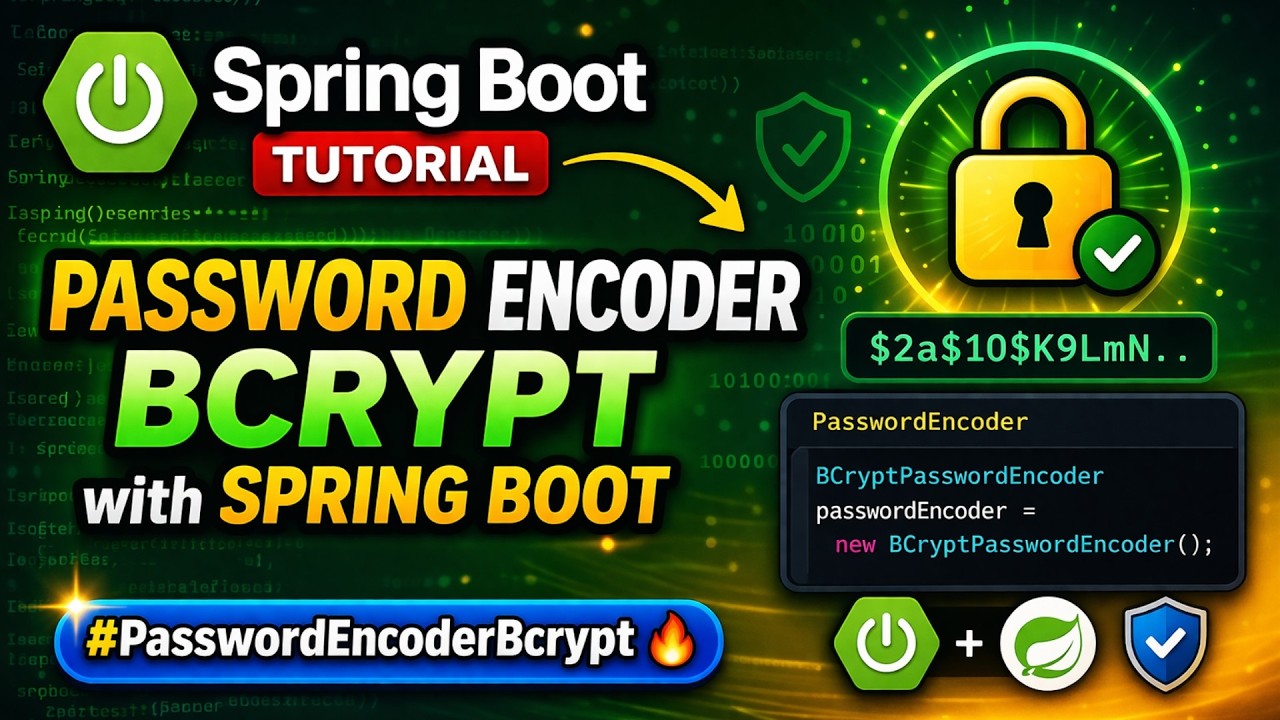14 - Spring Boot Tutorial : Password Encoder Bcrypt with Spring Boot | #PasswordEncoderBcrypt