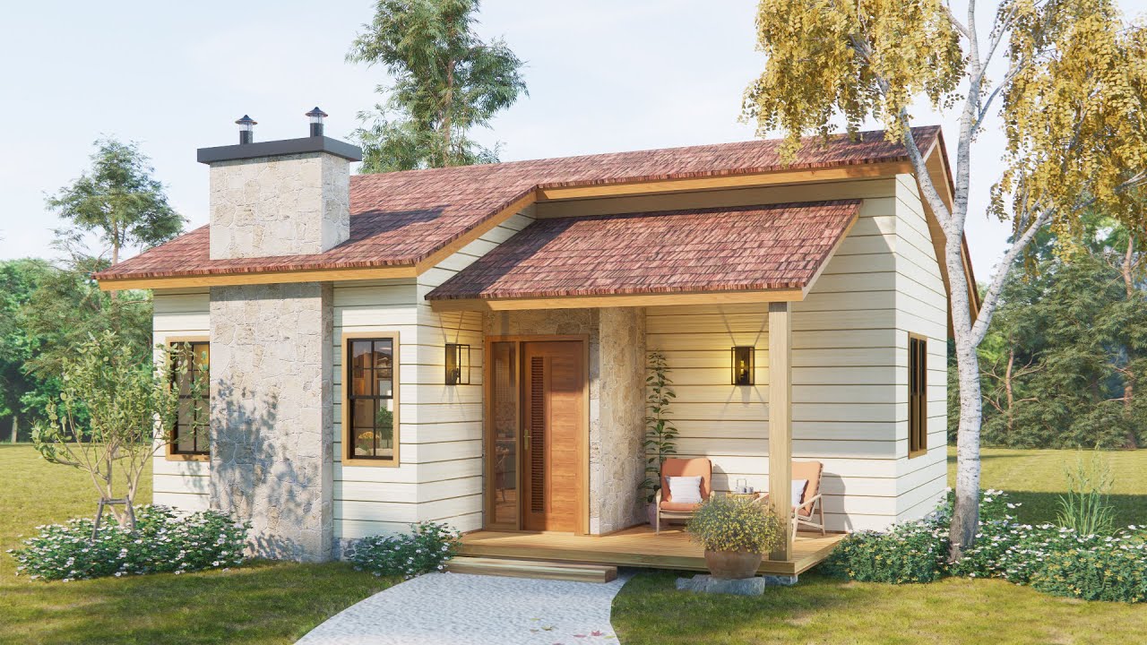 Small House Design 650sqft 60m² | Cozy & Charming Home with Full Floor Plan