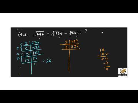 Square root of 676 + Square root of 784 - square root of 289 = ? / Square root question in detail