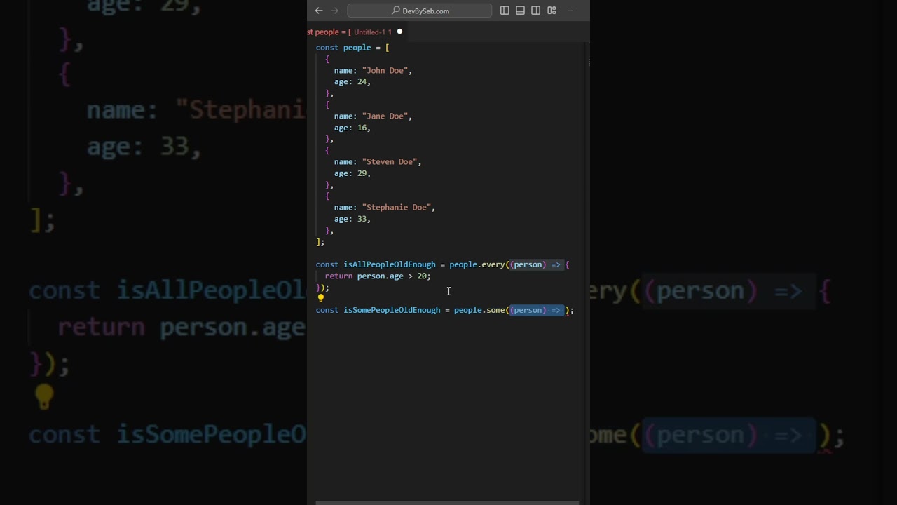 Using Array's Some and Every function in JavaScript