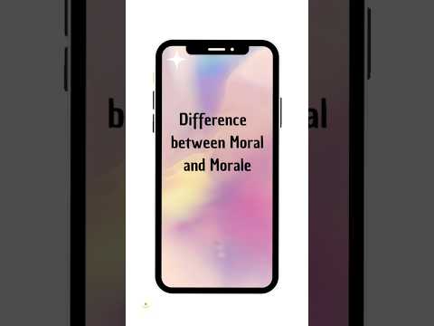 Difference between moral and morale#englishtourduspeaking #englishtourdutranslation#shorts