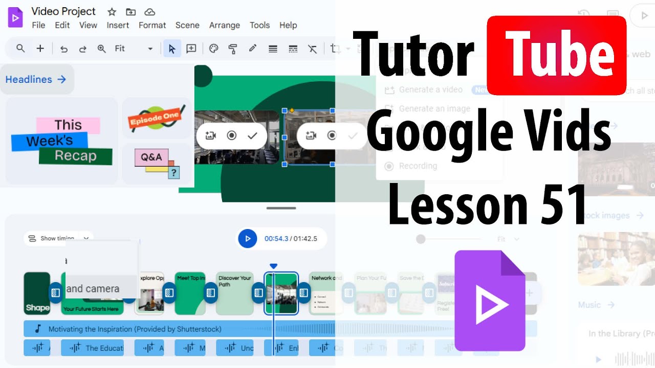 Google Vids - Lesson 51 - Exporting to Google Drive