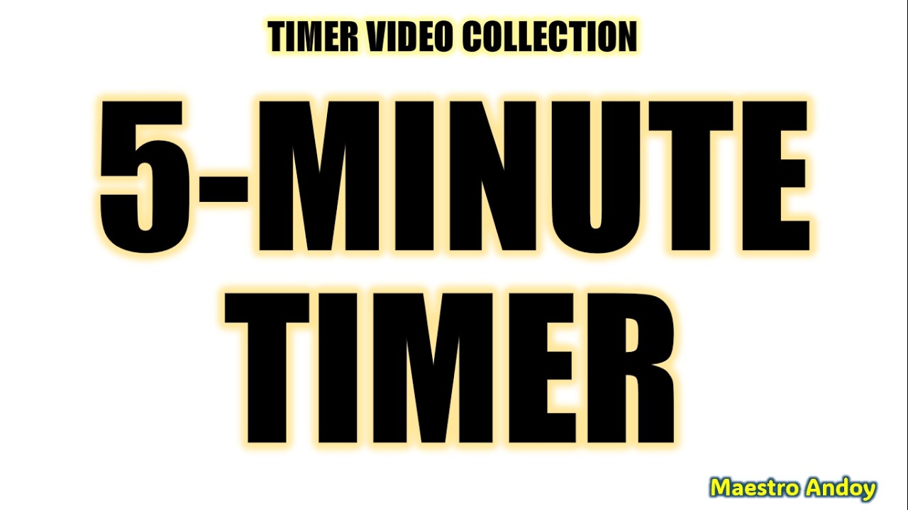 5 Minute Timer (Minimal Design) | Timer Video Collection