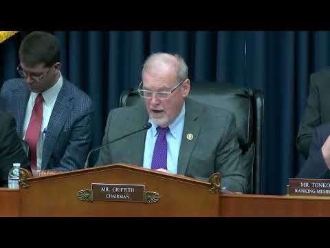 Chairman Griffith's Opening Statement at Environment Subcommittee Hearing on TSCA