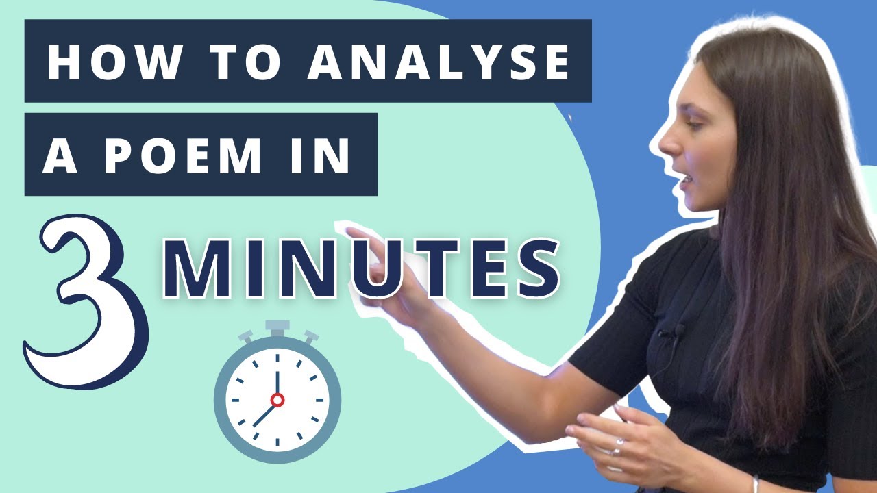 How to Analyse a Poem in 3 Minutes