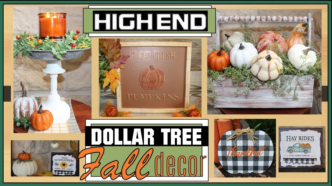 HIGH END DOLLAR TREE DIY FALL DECOR | THE LOOK FOR LESS!!