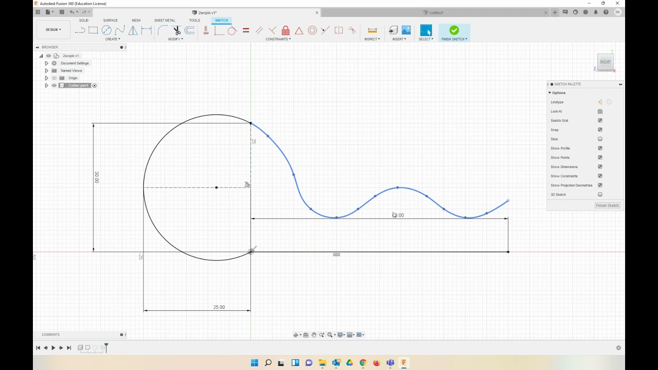 Hitch   Component 4 Cotter Pin Fusion 360