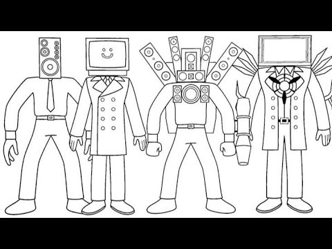 Skibidi Toilet Coloring Pages How to Color New Astro Juggernaut vs Upgraded Detainer Titan Cameraman