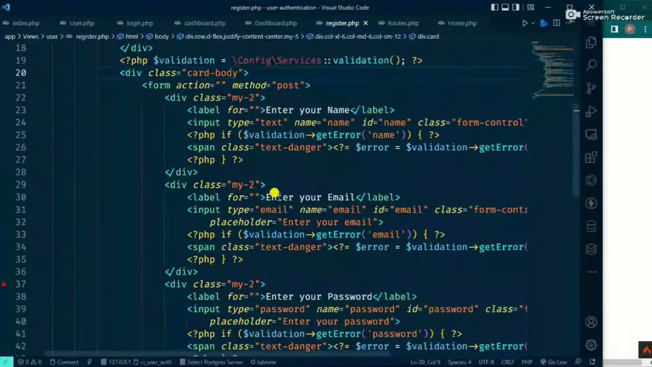 #2 User Registration | Ci4 Authentication