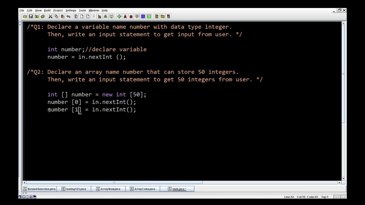 Array - Inserting Elements (Input from user)