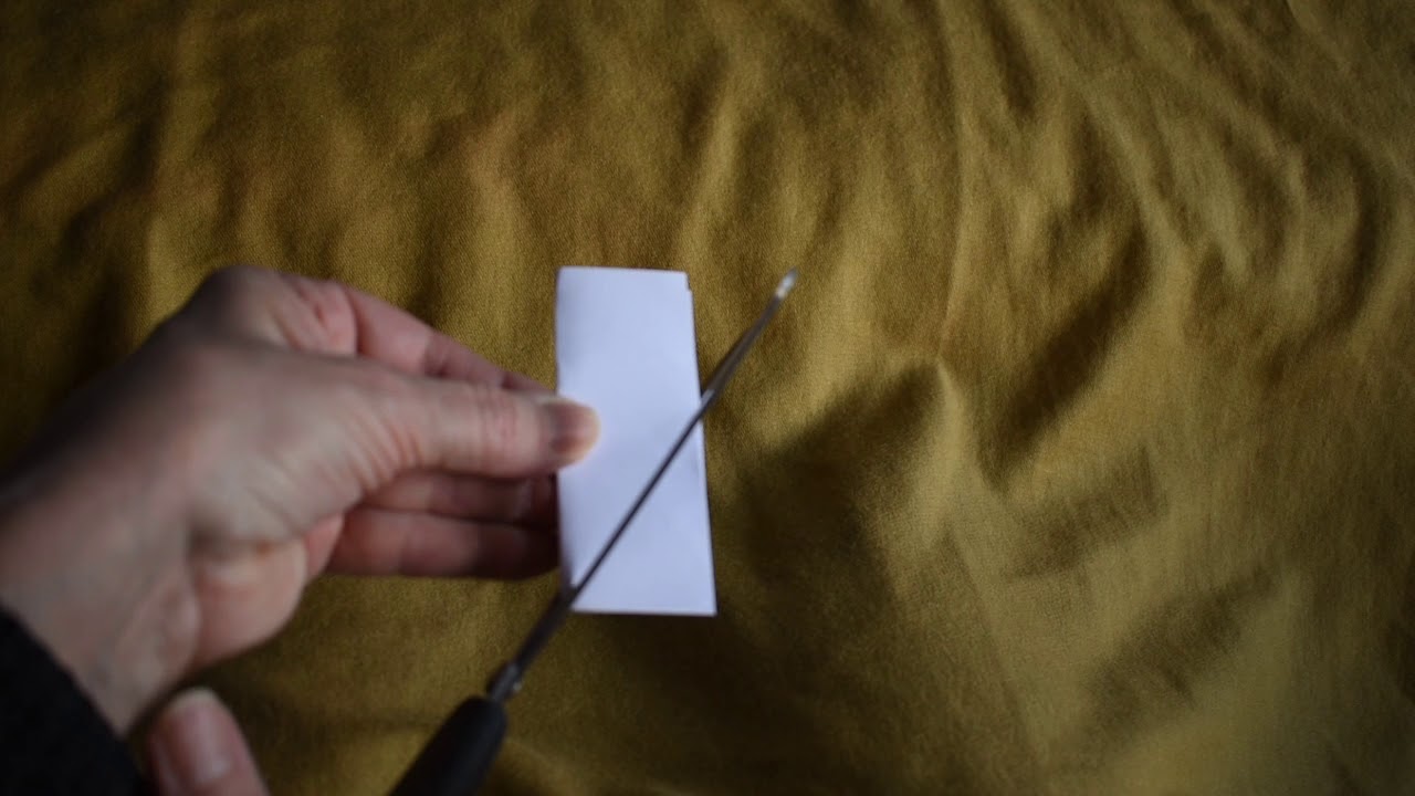 Cutting a heart template