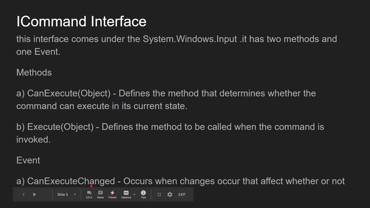 Lecture36, WPF Commands