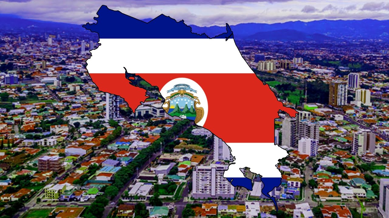 Costa Rica-🏴Flag Map Speed Art🖌️